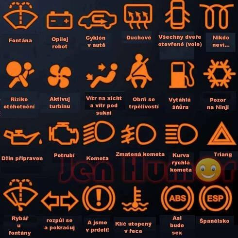 kontrolky v autě – Seznam.cz